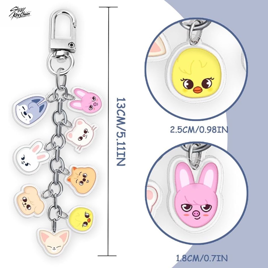 SKZOO Charm Keychain – Cute Stray Kids Inspired Collectible – Stray ...